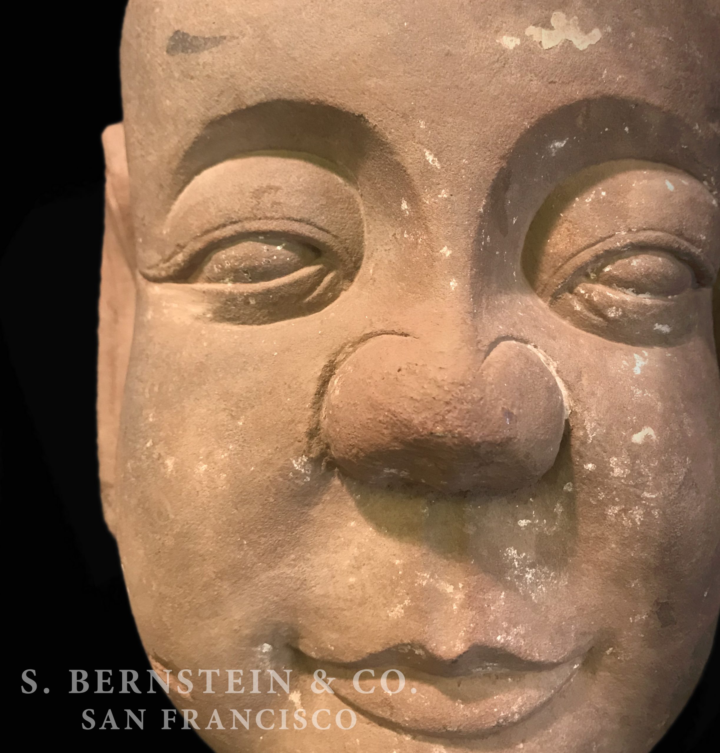 Head of Lohan - S. Bernstein & Co. Jade & Oriental Art