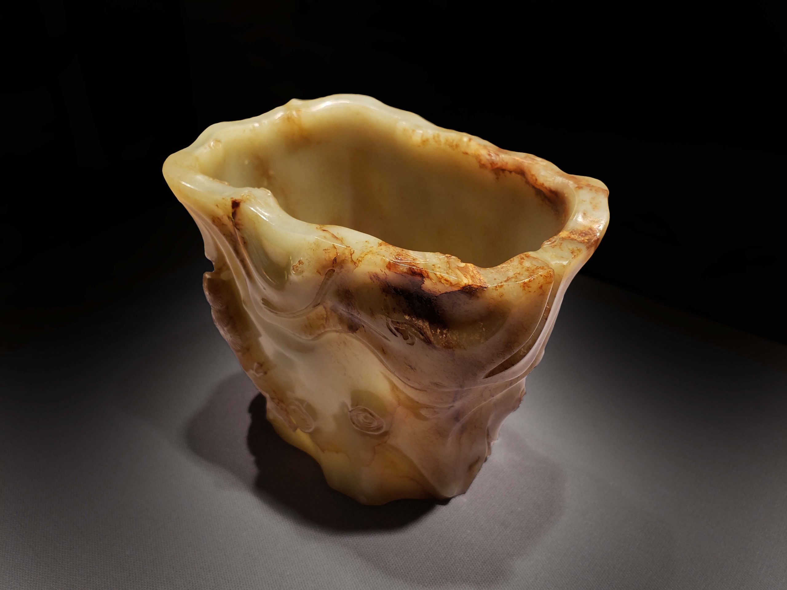 Natural Form Jade Brush Holder Bi Tong - S. Bernstein & Co. Jade ...