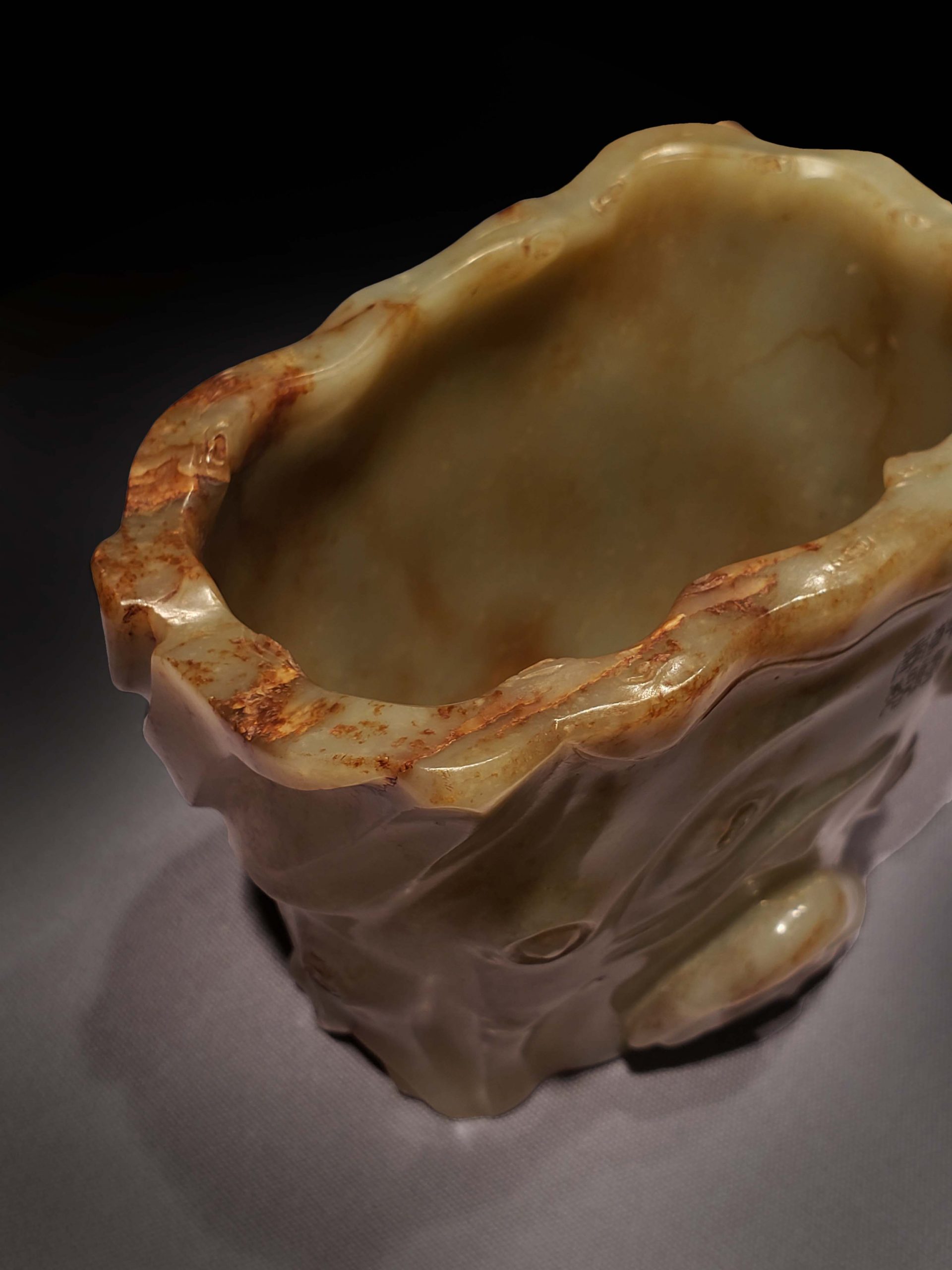 Natural Form Jade Brush Holder Bi Tong - S. Bernstein & Co. Jade ...